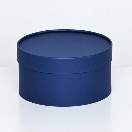 Подарочная коробка "Глубина" темно-синяя, завальцованная без окна, 21х11 см 10181532