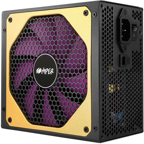 HIPER блок питания для ПК 1300 Ватт/ PSU HIPER HPG-1300FM (1300W, Gold 14cm Fan, 220V input, Efficiency 93%, Modular, Black)BOX
