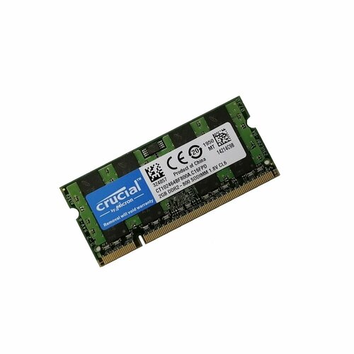 ОЗУ So-Dimm 2Gb PC2-6400, DDR2-800 Crucial CT102464BF800A. C16FPD