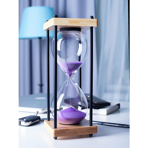 Песочные часы с фиолетовым песком на 30 минут met-purpur30