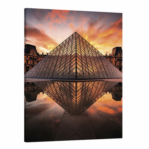 Интерьерная картина 50х70 "Парижская канва"