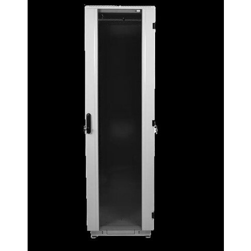 ЦМО Шкаф телекоммуникационный напольный 47U (600х1000) дверь стекло, цвет чёрный