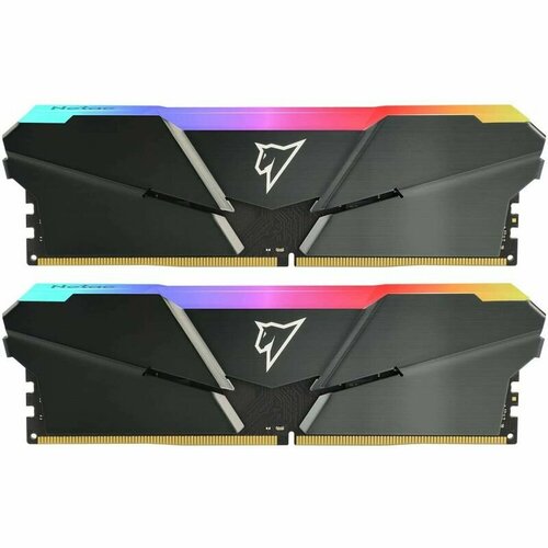 Память DDR4 32 ГБ 3600 МГц Netac Shadow RGB [NTSRD4P36DP-32E] серый Набор 2х16 Гб