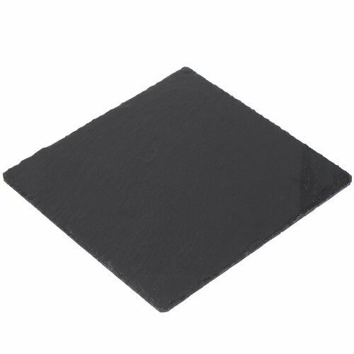 Блюдо камень, квадратное, 25х25 см, черное, Черный камень, Y4-3204