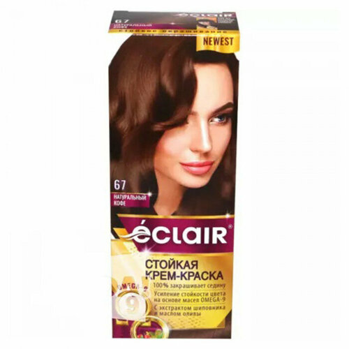ECLAIR OMEGA-9 № 6.7 Натуральный кофе Стойкая крем-краска для волос