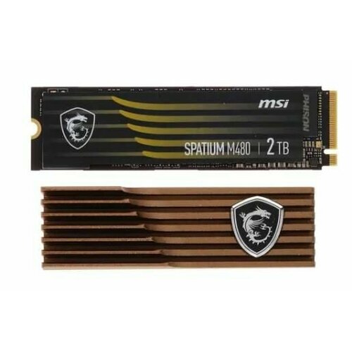 Твердотельный накопитель SSD MSI PCIE 4.0 NVME M.2 2TB SPATIUM M480 PRO 2TB HS