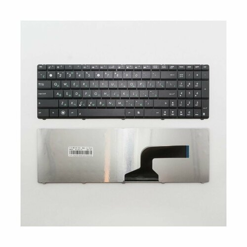 Клавиатура для ноутбука Asus A52/G60/K52/K53/K72, кнопки сплошные, цвет черный, 1 шт