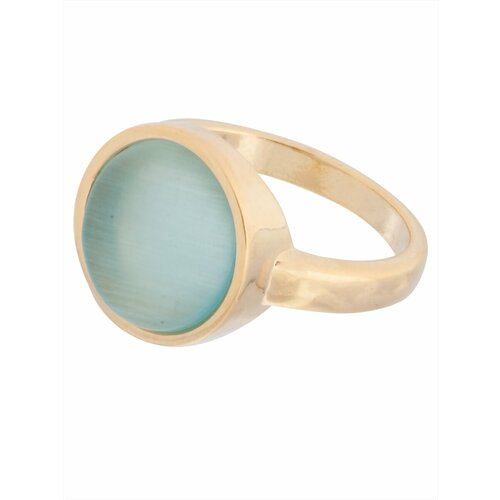 Кольцо помолвочное Lotus Jewelry, кошачий глаз, размер 19, голубой