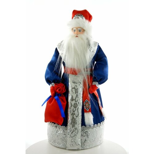 Кукла интерьерная фарфоровая Дед Мороз. Подъёлочная игрушка. Сказочный персонаж