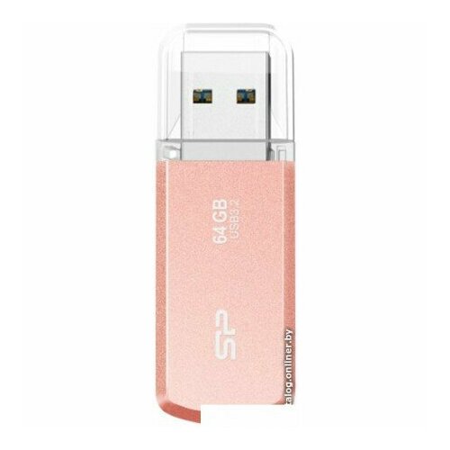 USB Flash Silicon-Power Helios 202 64GB (розовый)