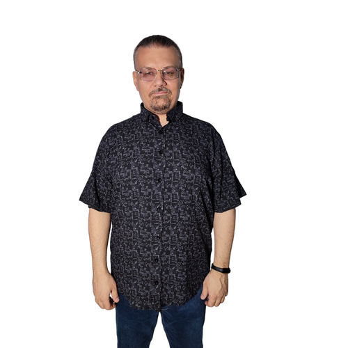 Рубашка ANNEX, размер 5XL, черный