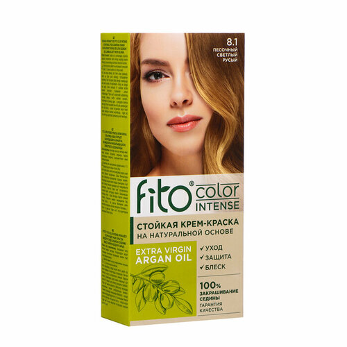 Fitoкосметик Стойкая крем-краска для волос Fito color intense тон 8.1 песочный светлый русый, 115 мл