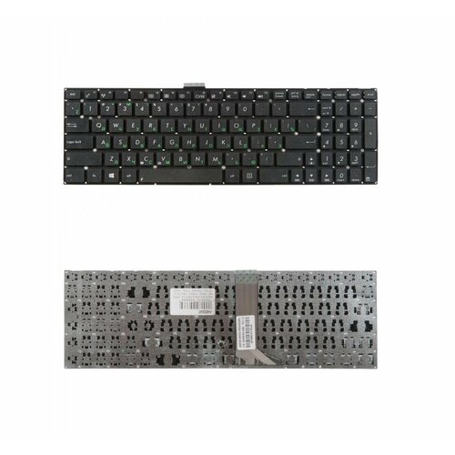 Keyboard / Клавиатура для ноутбука Asus A551CA, A553MA, A555L, F550V, F551CA, F551MA, F553MA, F555L, K553MA, K555, черная без рамки, ZeepDeep