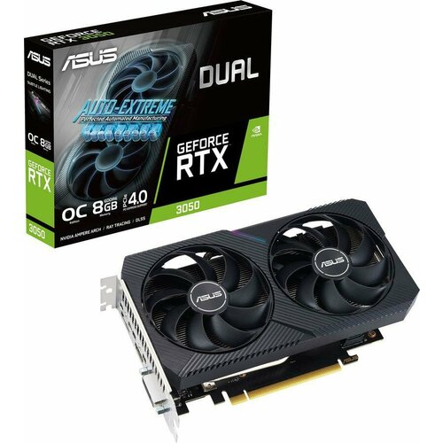 Видеокарта ASUS Dual GeForce RTX 3050 V2 OC Edition 8GB GDDR6 Ret (DUAL-RTX3050-O8G-V2)