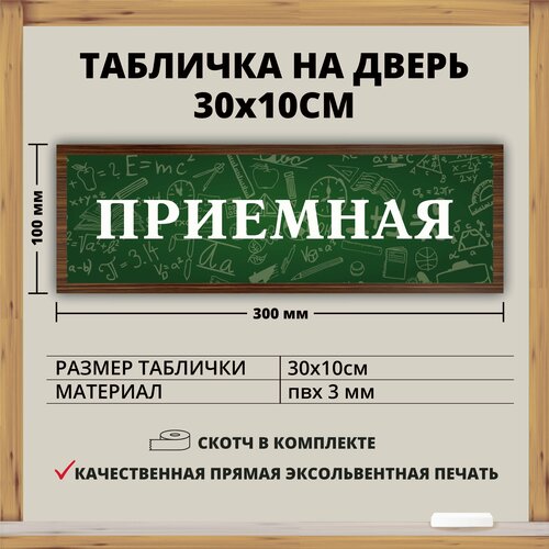 Табличка для школы "Приемная" (30х10см)