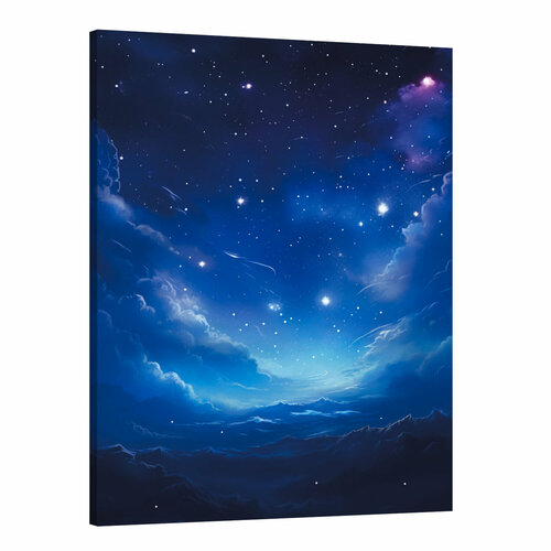Интерьерная картина 50х70 "Астрономия: Звездные мечты на полотне"