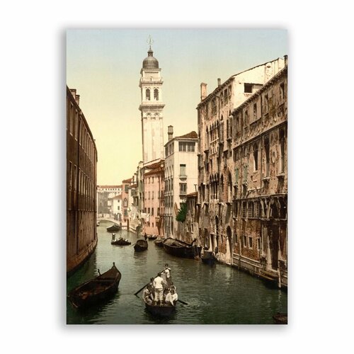Постер, плакат на бумаге / Near St. Georges, Venice, Italy / Размер 30 x 40 см