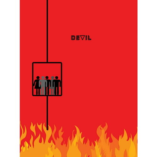 Плакат, постер на бумаге Minimalism/Минимализм: Devil/искусство/арт/абстракция/творчество. Размер 21 х 30 см