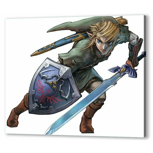 Плакат, постер на холсте Zelda. Размер 60 х 84 см