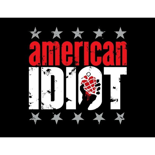 Плакат, постер на холсте Green Day-American Idiot/Green Day-Американ Айдиот. Размер 60 х 84 см