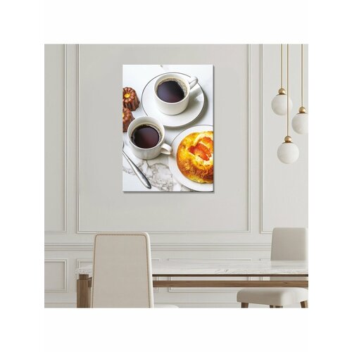 Картина на холсте с подрамником Кофе и десерт7 50х70