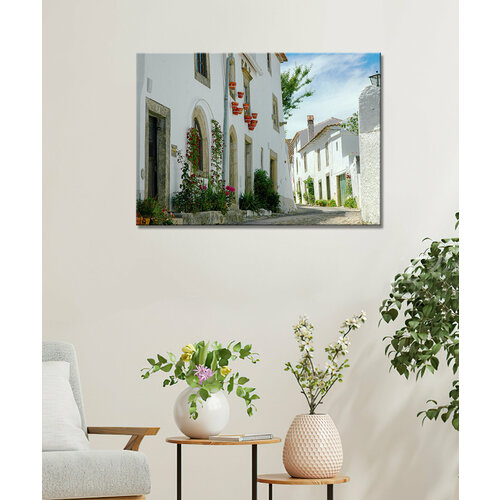 Картина/Картина на холсте для интерьера/Картина на стену/Картина для кухни/ -Португалия архитектура 9 20х30