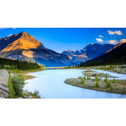 Картина на холсте 60x110 Альянс Лес "Канада Alberta Jasper" на подрамнике / интерьер/ декор