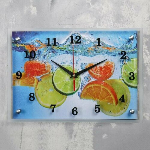 Часы настенные, серия: Кухня, "Лайм и апельсин" 25х35 см (комплект из 3 шт)
