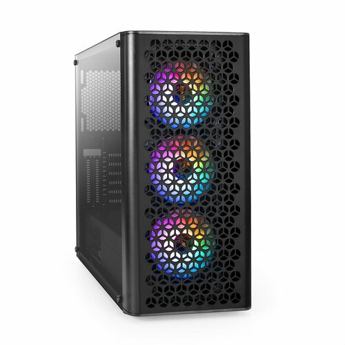 Корпус Miditower ExeGate EVO-9202-NPX600 (ATX, 1*USB+1*USB3.0, аудио, 3 вент. 12см RGB) EX294972RUS