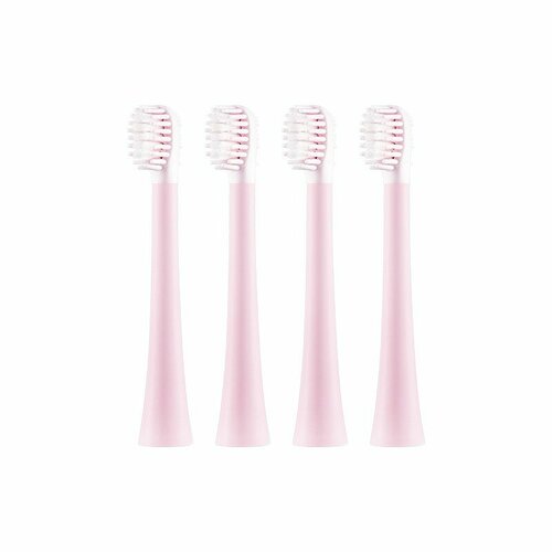 Сменные насадки для детской зубной щетки Coficoli Children's Sonic Electric Toothbrush Bobo 4 шт. (Розовый)