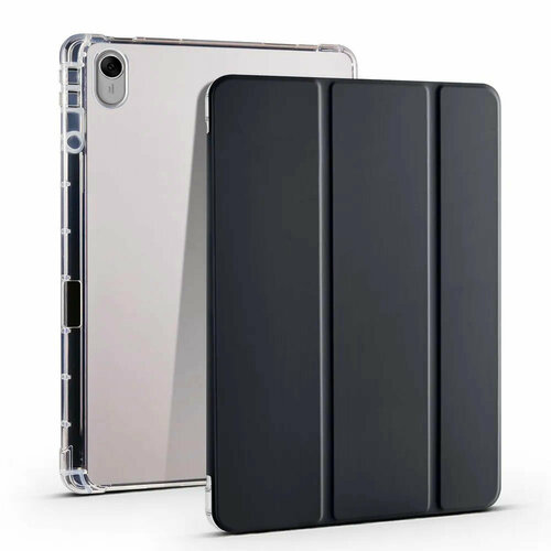 Чехол для планшета Huawei MatePad 11.5 (2023) 11.5 дюйма (BTK-W09/AL09), держатель для стилуса, из мягкого силикона (черный)