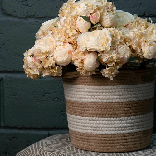 Кашпо для цветов плетеное, корзина для хранения Виринея 29*25 см.