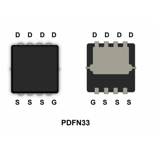 Микросхема MDV1595SURH N-Channel MOSFET 30V 36.1A PDFN33