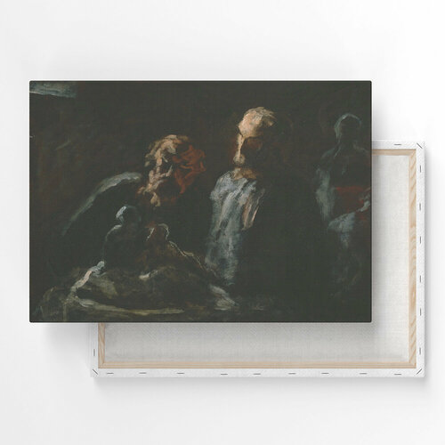 Картина на холсте, репродукция / Оноре Домье - Two Sculptors / Размер 30 x 40 см