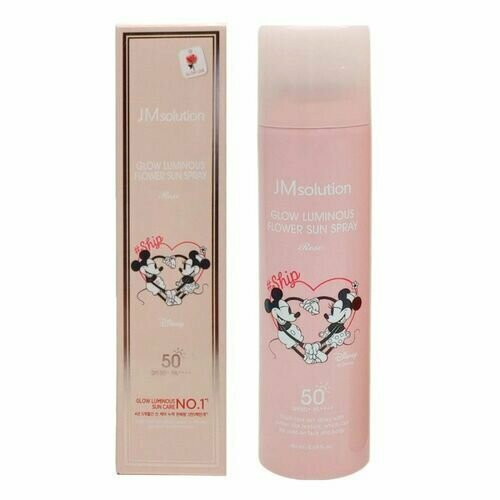 JMsolution Спрей солнцезащитный - Disney collection heart luminous rose SPF50+, 180мл