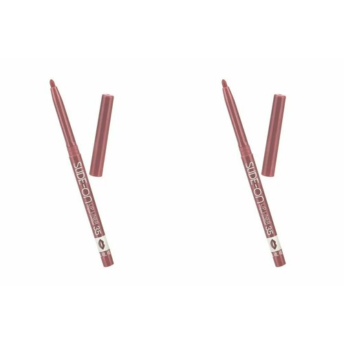 TF cosmetics Карандаш для губ Slide-On Lip Liner, тон 35 Пыльно-розовый, 7 г, 2 шт.