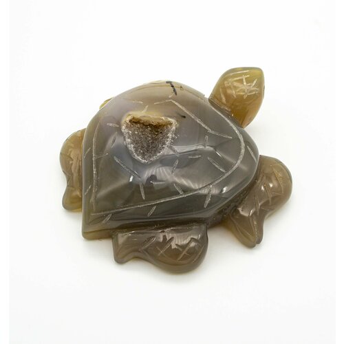 Статуэтка черепахи из агата (жеода) 18