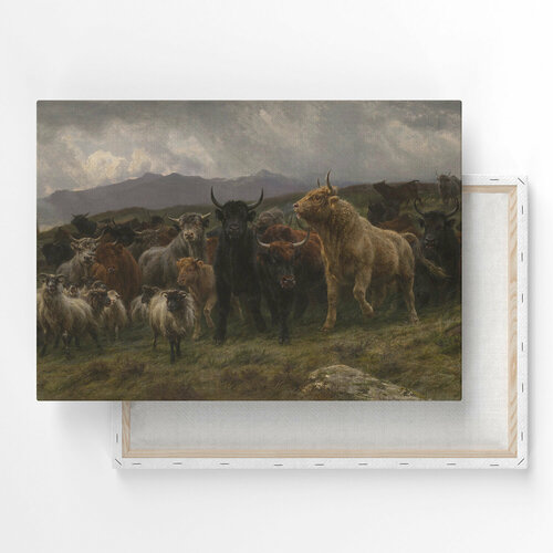 Картина на холсте, репродукция / Роза Бонёр - Highland Raid / Размер 30 x 40 см