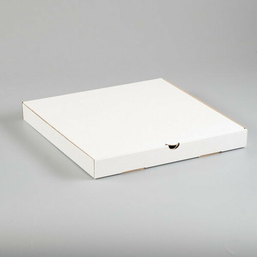 Коробка для пиццы, белая, 31 x 31 x 3.5 см, 20 шт.