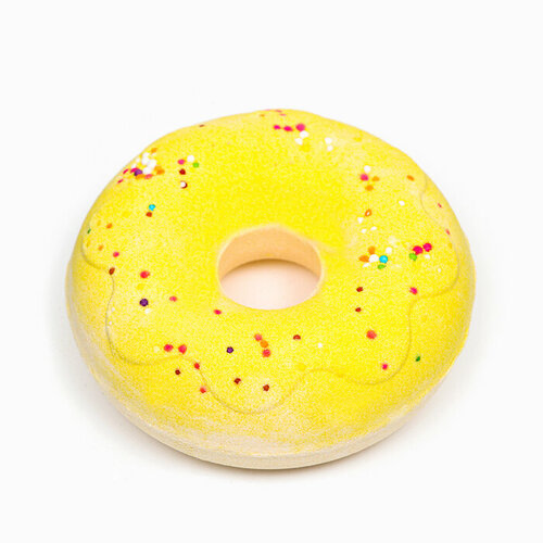 Бомбочка для ванны "Пончик" жёлтая, 200 г (комплект из 9 шт)