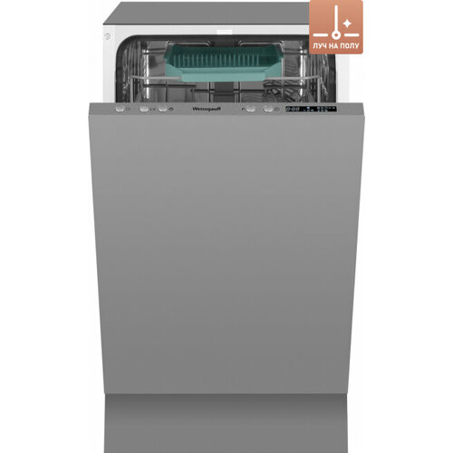 Встраиваемая посудомоечная машина с лучом на полу Weissgauff BDW 4544 D