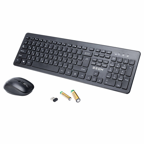 Комплект клавиатура + мышь Зеон MKW140 беспроводной, черный