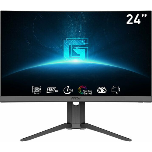 Монитор MSI 23.6" G24C6P E2 черный VA LED 1ms 16:9 HDMI матовая HAS 3000:1 250cd 178гр/178гр 1920x1080 180Hz FreeSync DP FHD 4.7кг