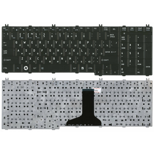 Клавиатура для ноутбука Toshiba Satellite L670D черная глянцевая