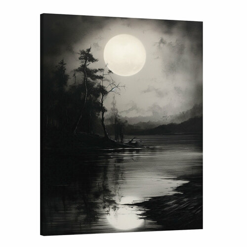 Интерьерная картина 50х70 "Лунное зеркало"