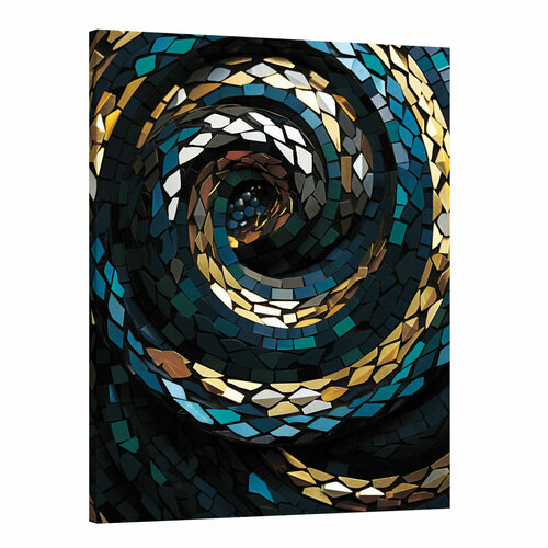Интерьерная картина 50х70 "Змеиный узор"