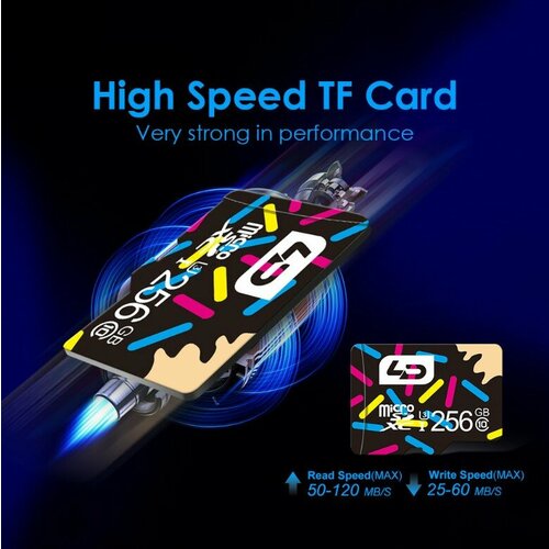 Micro SD card 128gb UHS-I V30 A1 , до 100 mb/s