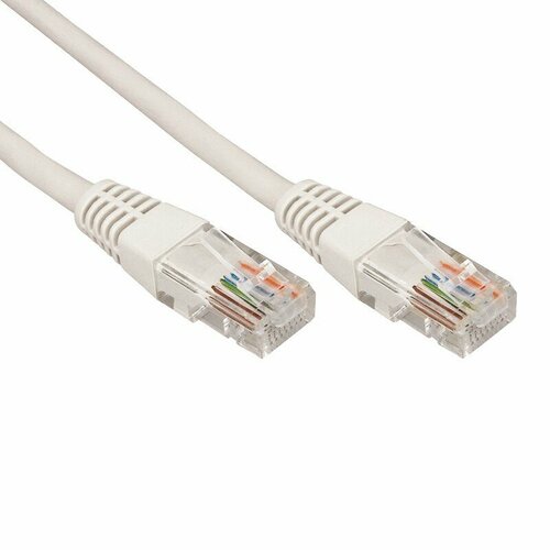 Патч-корд U/UTP, CAT 6A (10G), RJ45-RJ45, 28AWG, LSZH, серый, 0,5м REXANT, цена за 1 шт