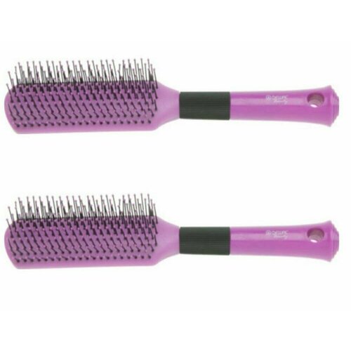 Dewal Beauty Щетка для волос массажная Индиго DBIN9543, фиолетовый, 2 шт