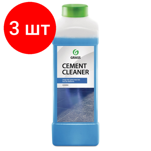 Комплект 3 штук, Профхим послестрой кисл д/удал строй. смес Grass/Cement Cleaner,1л